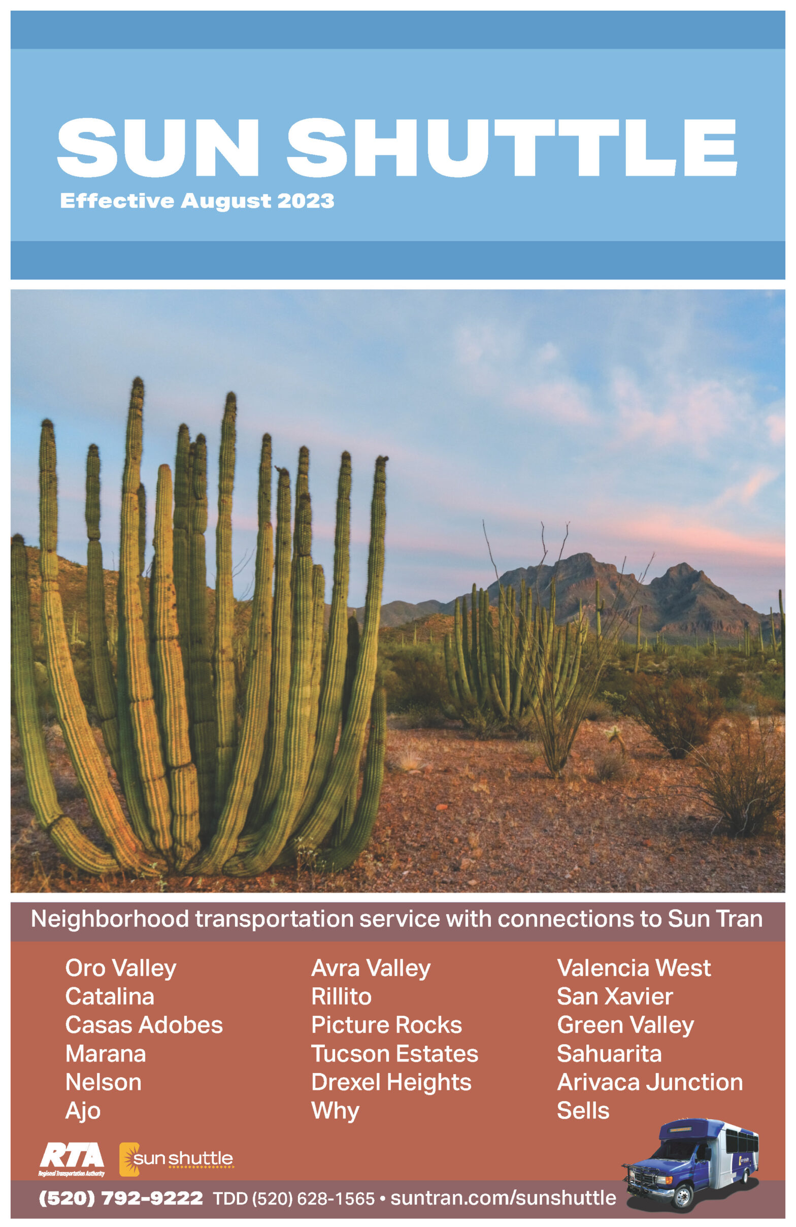 Fall Transit schedules for Sun Tran, Sun Express, Sun Link and Sun ...