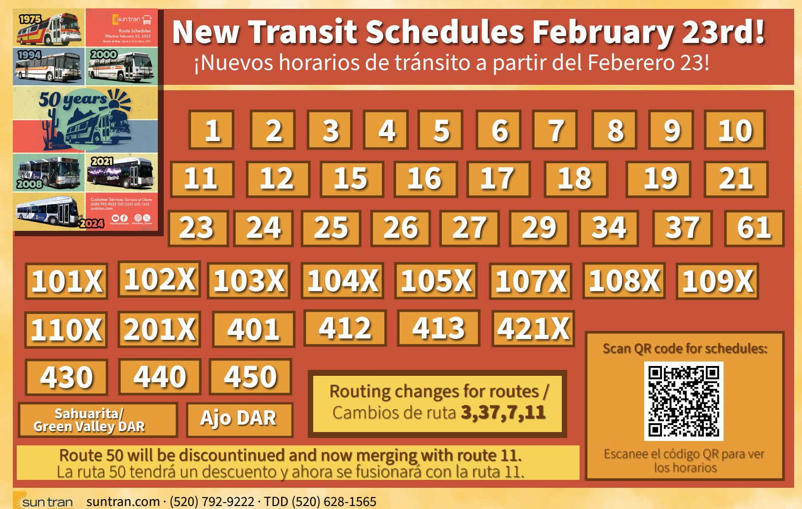 Transit Service Changes, Starting Feb. 23! - Sun Tran