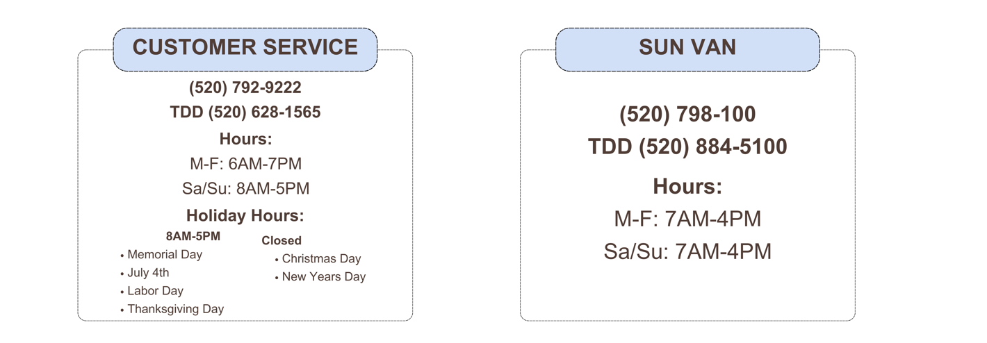 Contact Us - Sun Tran