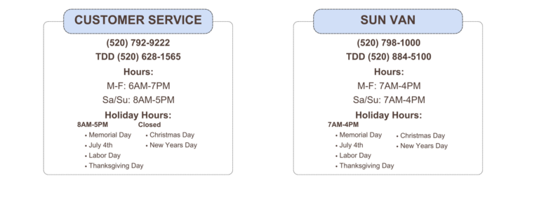 Contact Us - Sun Tran